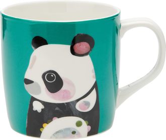 Maxwell & Williams DX0918 Kaffee-Tasse Panda 420 ml - Porzellan bauchig - mit buntem Bären-Motiv, in Geschenkbox