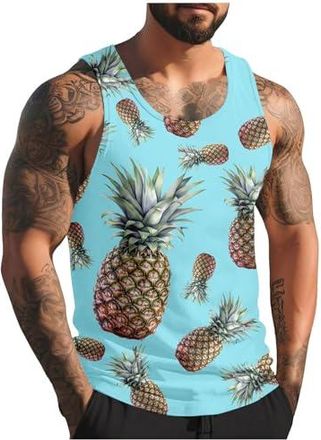 Generic D&eacute;bardeur de sport pour homme - Coupe ample - Coupe ample - Pour la gym, lathl&eacute;tisme - D&eacute;bardeur de plage - Sans manches - D&eacute;contract&eacute; - Vacances 2025