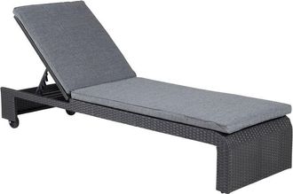 ebuy24 London Sonnenliege schwarz
