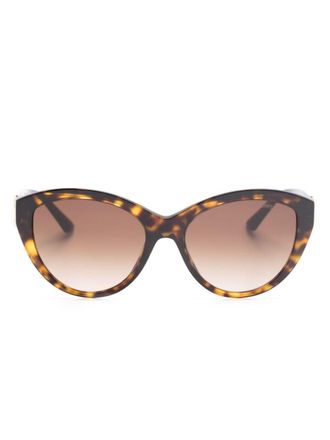 Jimmy Choo Eyewear lunettes de soleil JC5007 à monture papillon - Marron
