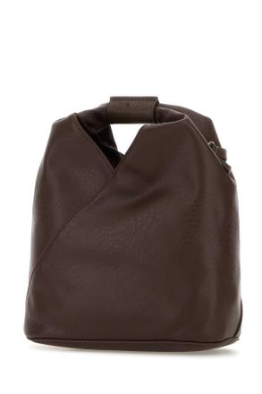 Maison Margiela Womens Chocolate Synthetic Leather Japanese Handbag Cocoa Brown Borse A Mano Bag