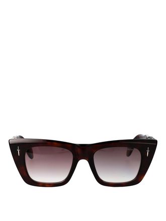 Cutler and Gross Lunettes De Soleil - Marron