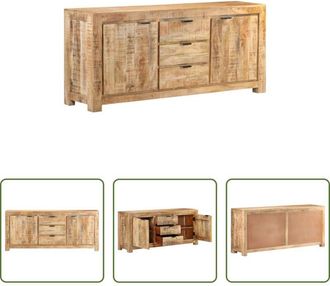 vidaXL Mangoholz - Sideboard 175x40x75 cm Raues Mangoholz