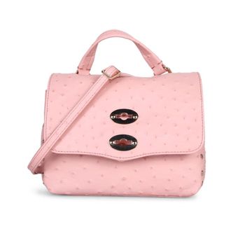 Zanellato Femme, Sacs, Rose, Taille: ONE Size Cuir fa&ccedil;on autruche