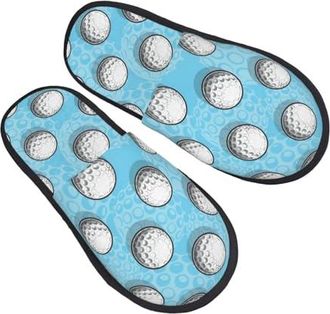 Generic Confortable Pantoufles Mod&egrave;le de balle de golf Maison Pantoufles Antid&eacute;rapant Chaussons en Feutre pour Homme Adulte Ext&eacute;rieur M