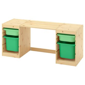 IKEA TROFAST Schreibtisch mit Boxen