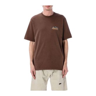 Gramicci Homme, Tops, Brun, Taille: XL T-shirt en jersey de coton coupe d&eacute;contract&eacute;e avec imprim&eacute; graphique