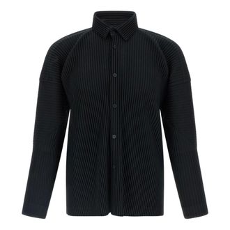 Issey Miyake Herren, Shirts, Schwarzk, LGröße