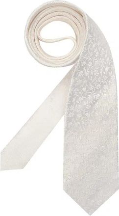 Ascot Herren Krawatte weiß Gemustert