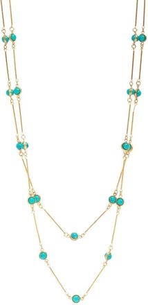 Sylvia Toledano collier Candies en turquoise - Or