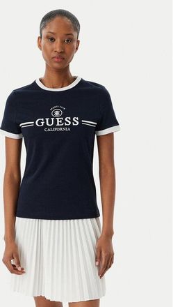 Guess T-Shirt V6GI08 K2975 Dunkelblau Regular Fit