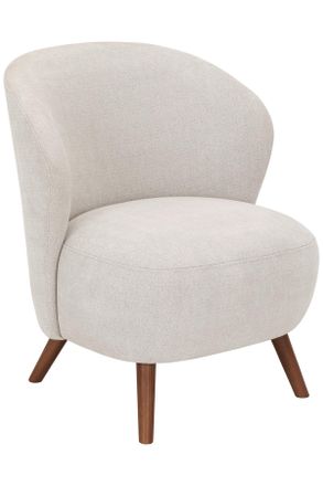 MID.YOU Mid.you Sessel, Creme, Textil, Eiche, massiv, 66x78x69 cm, Stühle