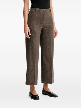 Sessun cropped straight-leg trousers - Braun