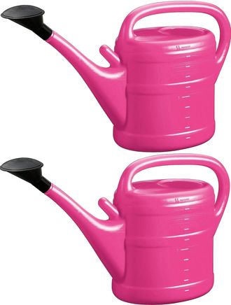 Kova&T 2X Gießkanne 10L PINK + 1x KÜHLSCHRANKMAGNET! Blumenkanne Kunststoff für groß & klein, Garten & Zimmerpflanzen Gießkannen Gieskanne Gieskannen Giesska
