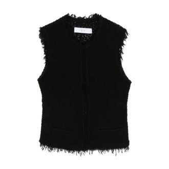 Iro Gilet Shanny - Femme - Tops - Noir - Taille: 42 FR