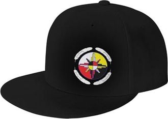 Generic Casquette De Baseball Roue De M&eacute;decine Am&eacute;rindienne Plate Unisexe Sun Protection Casquettes Casual Chapeau Soleil pour Les Saisons Hip Hop P&ecirc;che