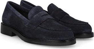 Lince Lince Mocasin Comodo | Semelle en caoutchouc | Semelle int&eacute;rieure en gel | I51203 | Fabriqu&eacute;es en Espagne, Cuir cro&ucirc;te de cuir bleu marine, 36 EU