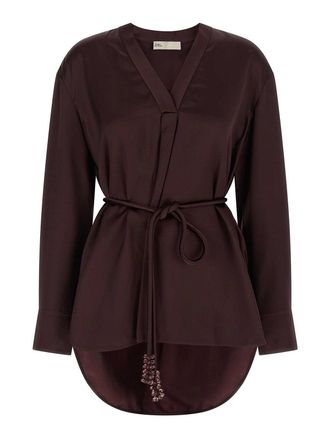 Tory Burch Bluse - Dunkelrot