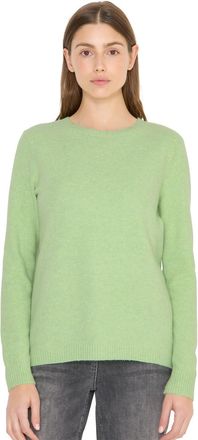 Cecil Softer Pullover in Unifarbe Bamboo Green Melange XXL