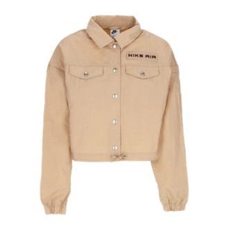 Nike Sportswear Air Woven Crop Jacket - - Sport - Damen - Braun - M