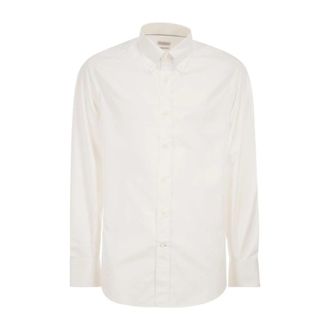Brunello Cucinelli Klassisch geschnittene Hemd mit Button-Down-Kragen - - Shirts - Herren - Wei&szlig; - L