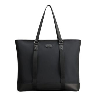 Tod's Stoff- und Ledereinkaufstasche - - Bags - Herren - Schwarzk - ONE SIZE