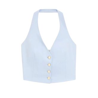HUGO BOSS Femme, Tops, Bleu, Taille: 38 FR Anuna Top