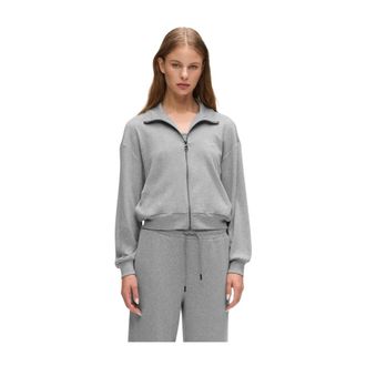 Karl Lagerfeld Signature Lurex Zip-up - - Sweatshirts & Hoodies - Damen - Grau - XS