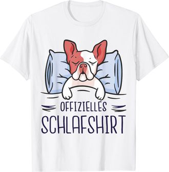 Jimbeels Offizielles Schlafshirt Franz&ouml;sische Bulldogge Hunde Spr&uuml;che T-Shirt