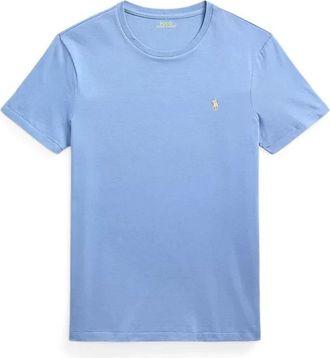 Polo Ralph Lauren Homme, Tops, Bleu, Taille: 2XL T-shirt D&eacute;contract&eacute; en Coton