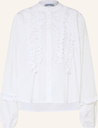 More & More More & More Bluse Mit R&uuml;schen weiss