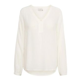 Kaffe Amber Blouse LS - - Blouses & Shirts - Damen - Wei&szlig; - M
