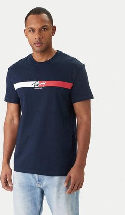 Tommy Jeans T-Shirt DM0DM22539 Dunkelblau Regular Fit