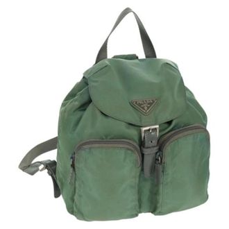 Prada Pre-owned Nylon Rucksack - - Pre-owned - Damen - Gr&uuml;n - ONE SIZE