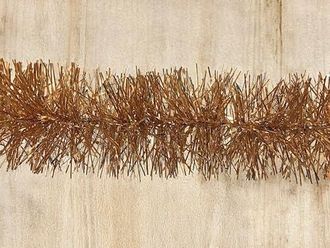 Dmora Weihnachtsdekoration Lang, Weihnachtsdekor, Weihnachtsornament, Festliche Dekoration, Made in Italy, 1000x8 h8 cm, Kupfer