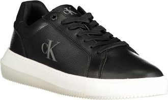 Calvin Klein Leather and Polyurethane Sneakers - Black
