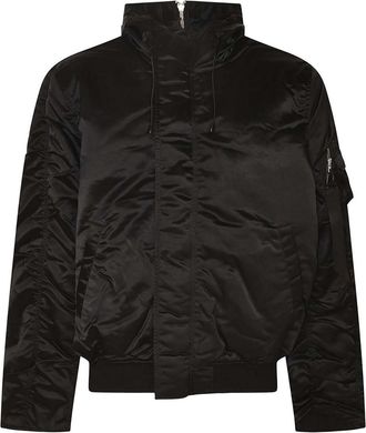 Alpha Industries Manteau Au Genou - Noir
