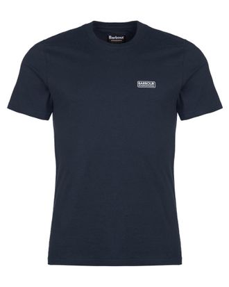 Barbour T-Shirt Charlie mit gummiertem Label-Schriftzug, Slim Fit in