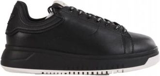 Emporio Armani Homme, Chaussures, Noir, Taille: 41 1/2 EU Baskets