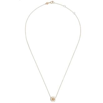 Tory Burch Icon Emaille-Anh&auml;nger Halskette - - Accessories - Damen - Gelb - ONE SIZE
