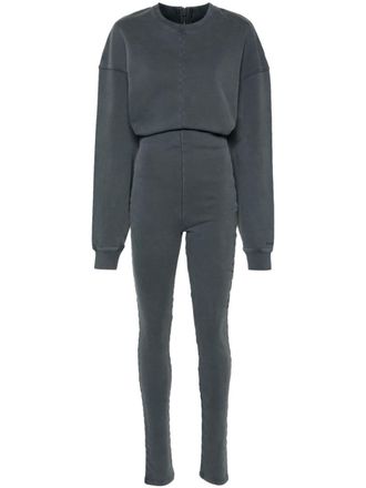 Acne Studios combinaison en coton &agrave; manches longues - Gris