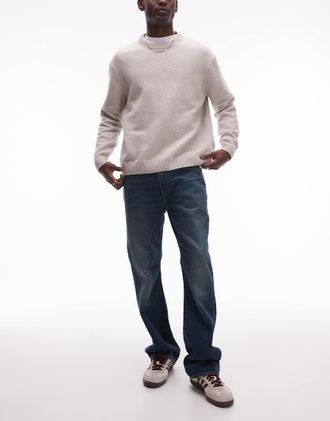 Levi's 527 - Jean bootcut coupe slim - Bleu foncé délavé-Bleu marine