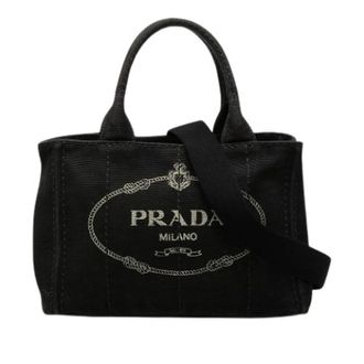 Prada Sac bandouli&egrave;re en toile Pre-owned - Femme - Pre-owned - Noir - Taille: ONE Size