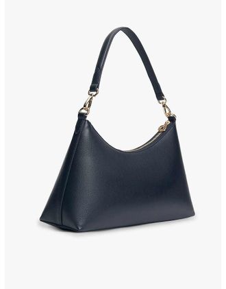 Tommy Hilfiger Hilfiger Icon - Sac port&eacute; &eacute;paule effet grain&eacute; - Bleu fonc&eacute;