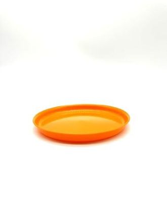 Kimmel Teller &Oslash; 18 cm orange Camping, Picknick, Outdoor - 100% recyclebar