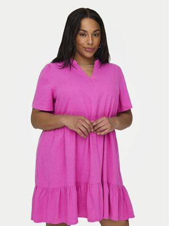 Only Carmakoma Sommerkleid Cartiri 15311976 Rosa Regular Fit