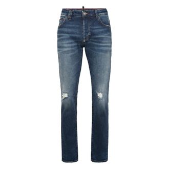 Philipp Plein Super Straight Cut Jeans Essential - - Jeans - Herren - Blau - W31