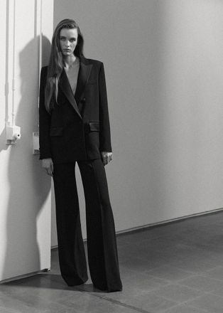 Mango Veste &agrave; revers surpiq&ucirc;re noir - Femme - XS - MANGO