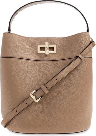 Furla Femme, Sacs, Brun, Taille: ONE Size Amelia Medium Handheld Bucket Bag