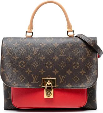 Louis Vuitton 2018 Monogram Marignan Satchel-Tasche - Braun